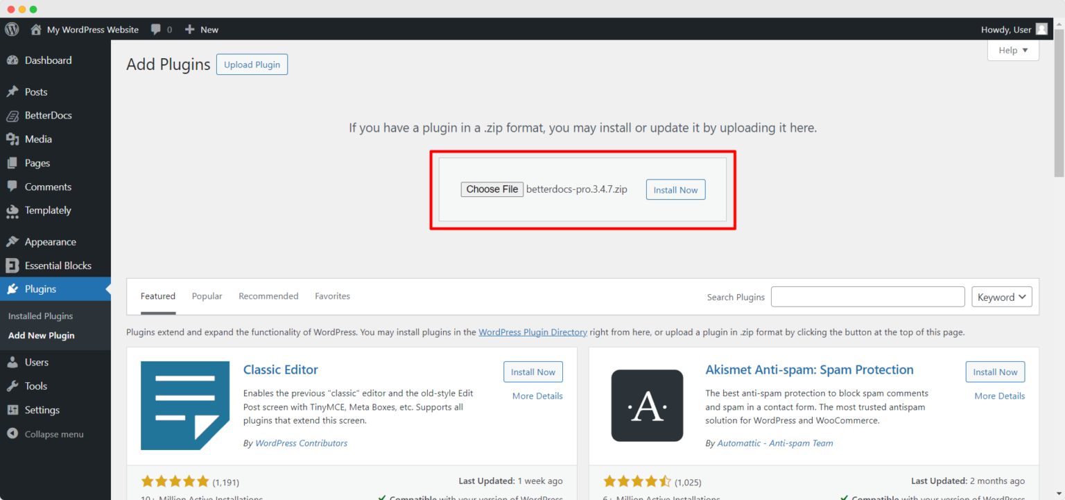 How to Install BetterDocs PRO? - BetterDocs