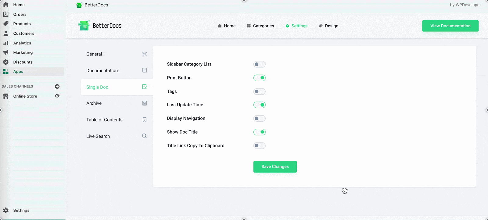 How To Configure A Single Doc And Archive Page With BetterDocs For Shopify? - BetterDocs