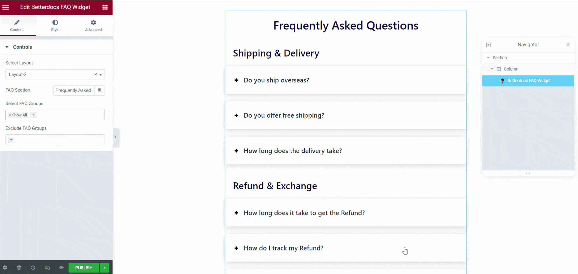 How To Configure BetterDocs FAQ Builder In Elementor BetterDocs