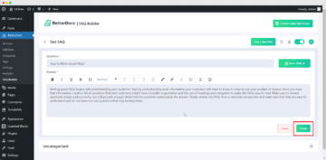 Generate FAQ with AI in BetterDocs: Build Powerful Knowledge Base in No Time - BetterDocs