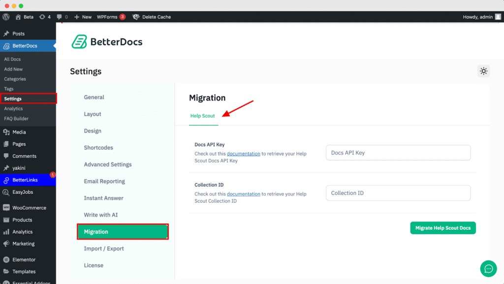 Migrate to BetterDocs from Help Scout: Guide for Building Knowledge Base Instantly - BetterDocs