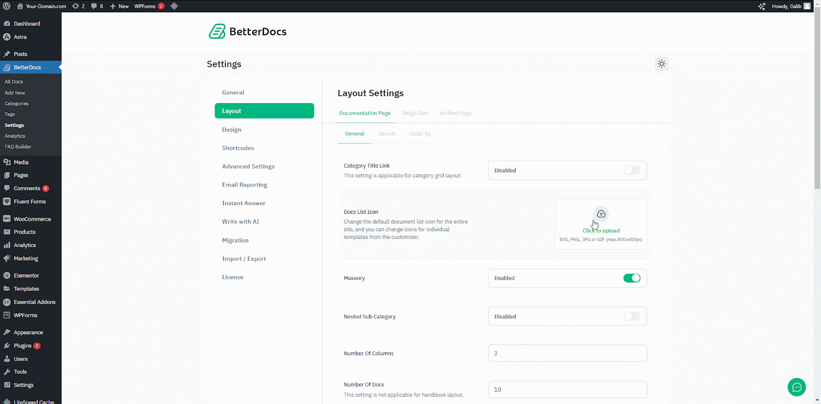How to Change Docs List Icon in Your Knowledge Base? - BetterDocs