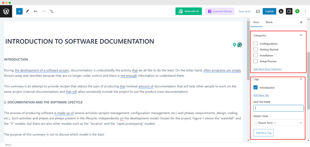 How To Create And Publish A New Documentation In Betterdocs Betterdocs